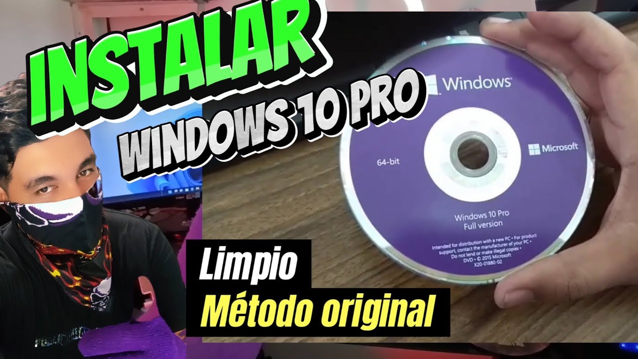 Cómo Instalar Windows 10 Pro en 2024 Original - YouTube
