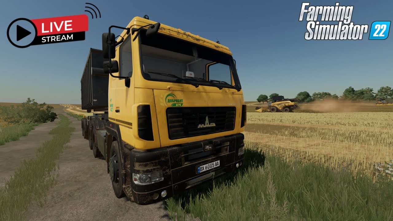 FS 22 Live Збір сої у селі Горбані для Farming simulator 22 - YouTube