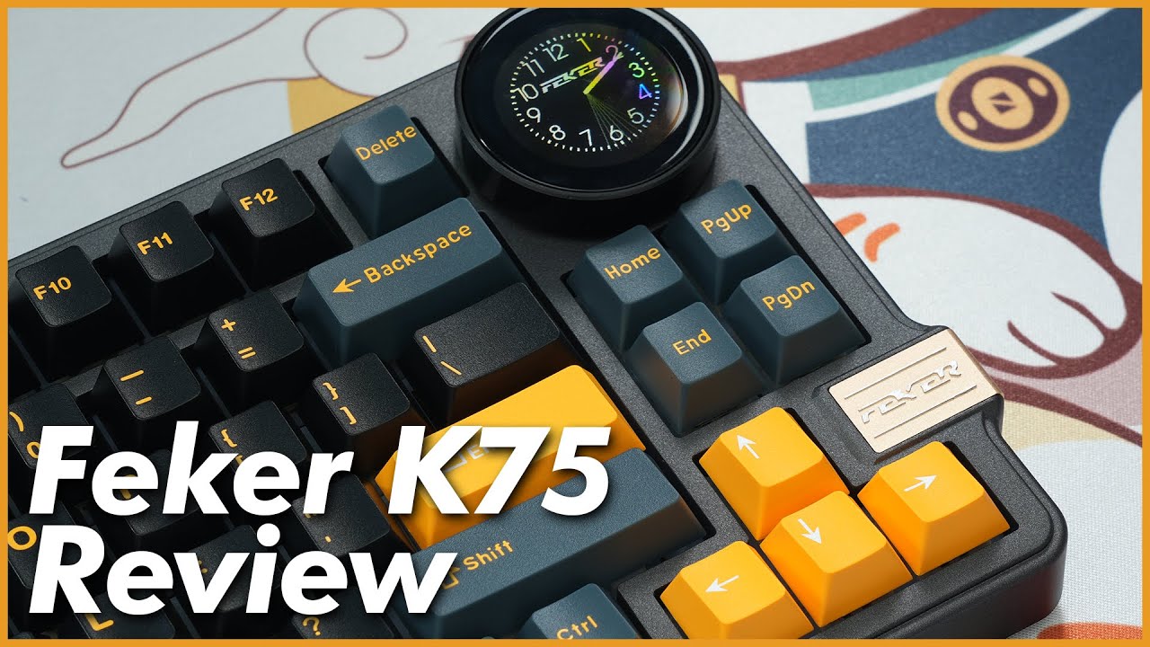 Feker K75 Review | A Keyboard With A Combo Screen / Knob! - YouTube