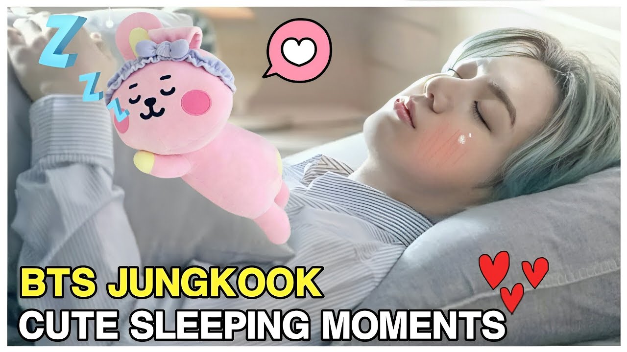 BTS Jungkook Cute Sleeping Moments - YouTube