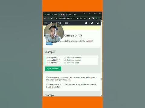 Javascript split 🪓🤓 || #shortsfeed #yt #ytshorts #like #codingisfun #viralvideos #likeforlikes # ...