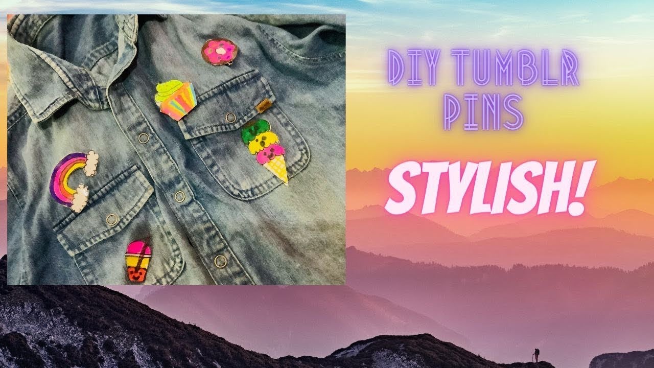DIY TUMBLR PINS || SO STYLISH AND USEFUL ||PLS SUBSCRIBE - YouTube