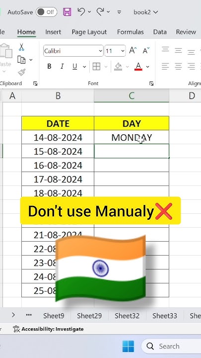 How to Calculate Days in Excel: A Step-by-Step Guide | Excel Tutorial#excel #shorts - YouTube