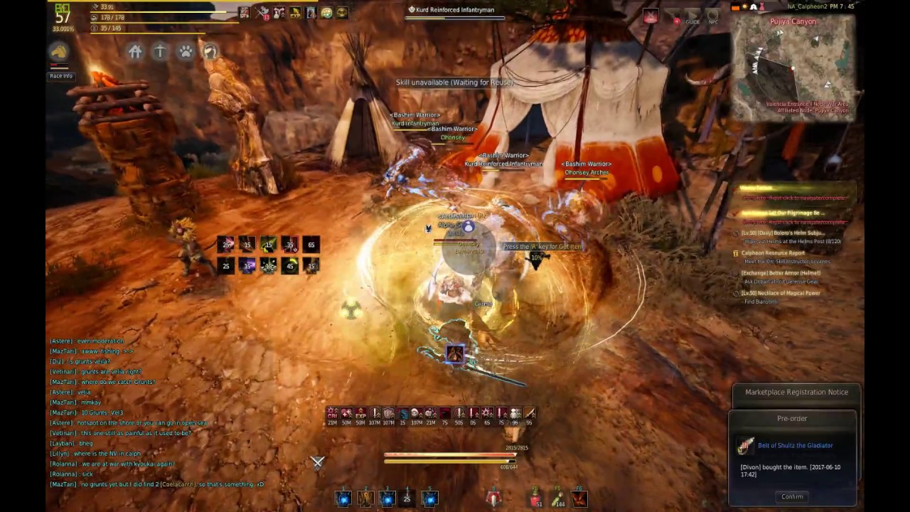 BDO - Striker (pre-awakening) grinding Bashims with 178AP - YouTube