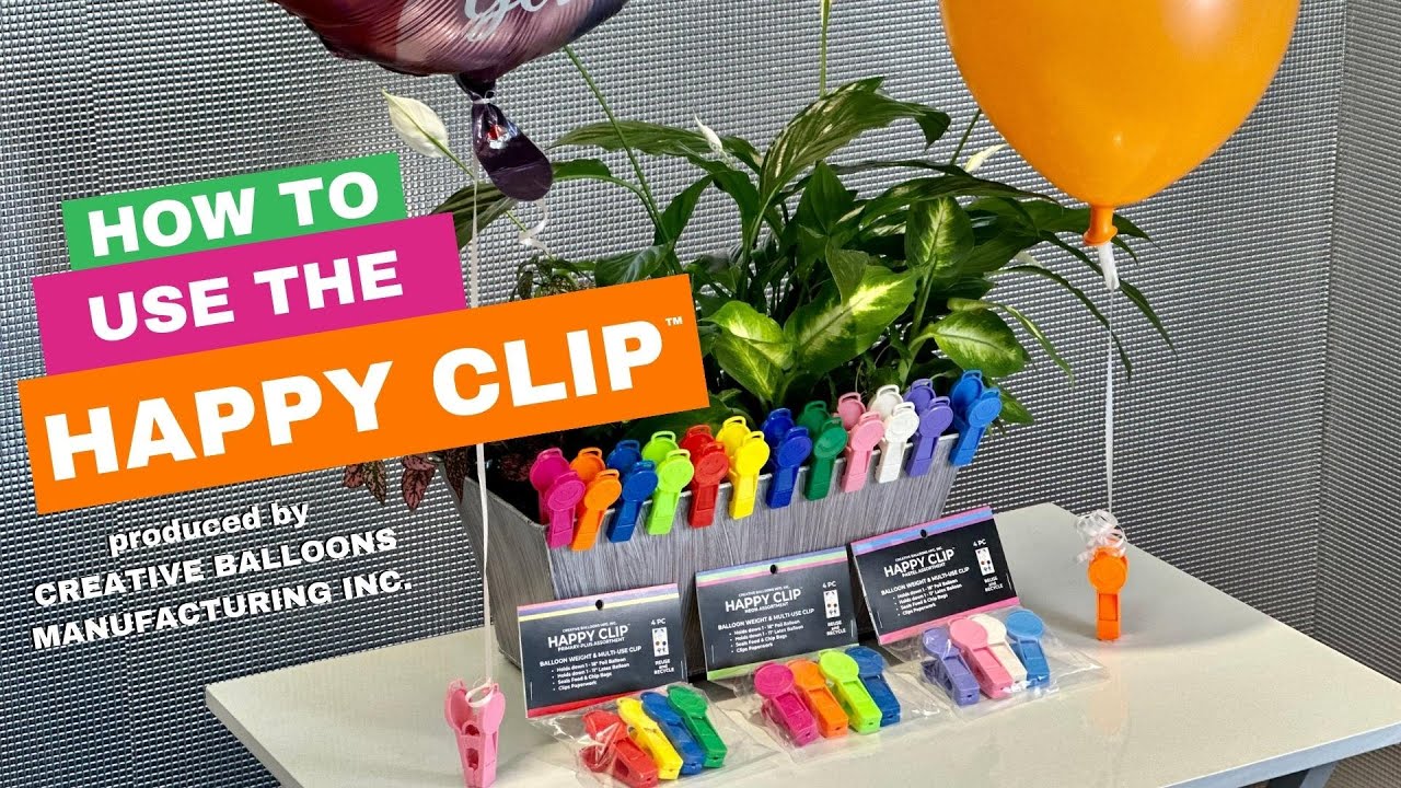 Happy Clip Balloon Weight Clip and Multi-Use Clip by Creative Balloons ...
