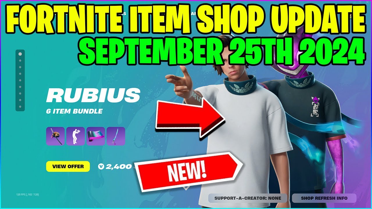 *NEW* RUBIUS ICON SKIN! Fortnite Item Shop [September 25th, 2024 ...