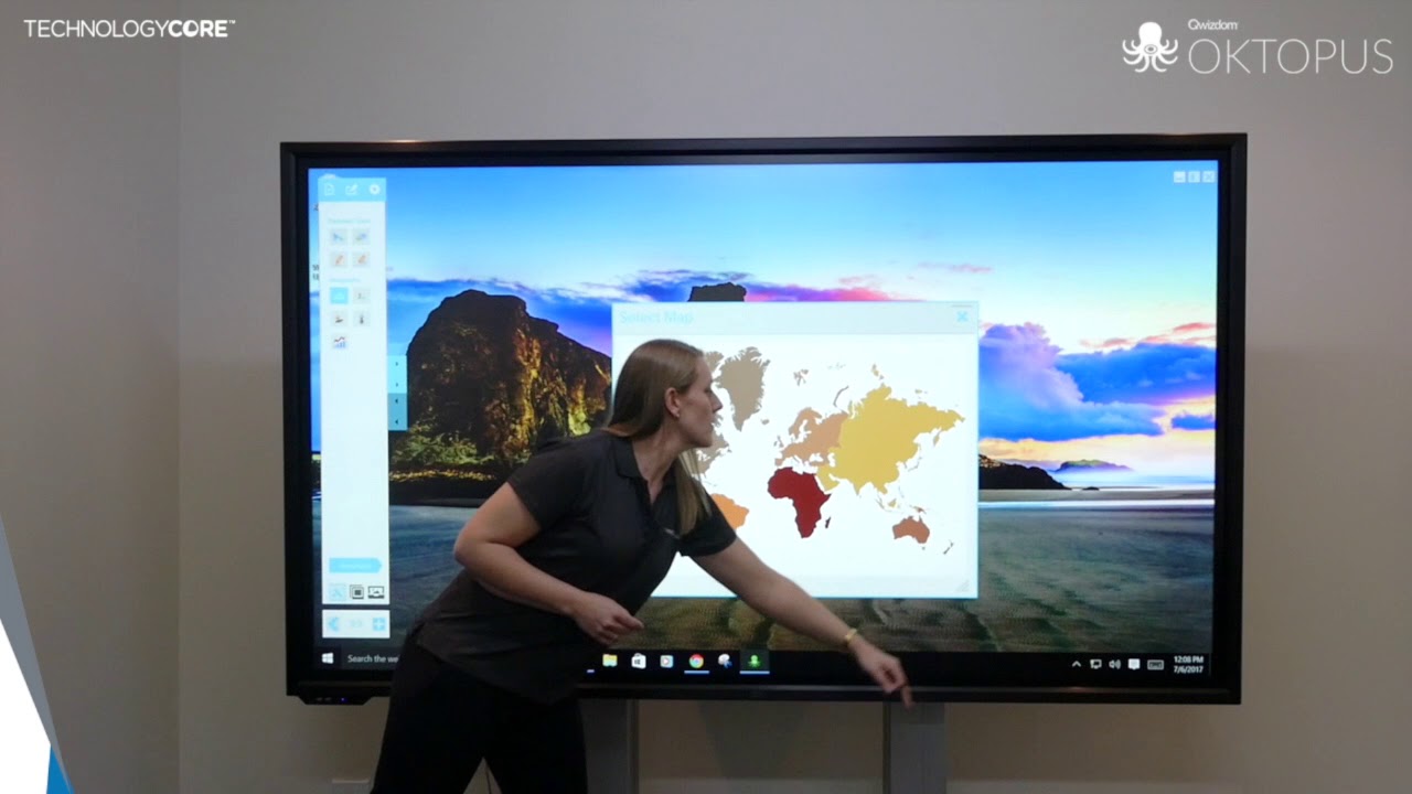Oktopus education software - tools for HDi touch screens - YouTube
