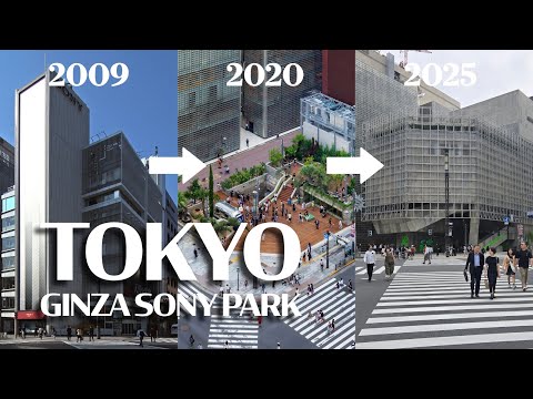 This building in TOKYO turns into a PARK! - 4K walkthrough of GINZA SONY PARK