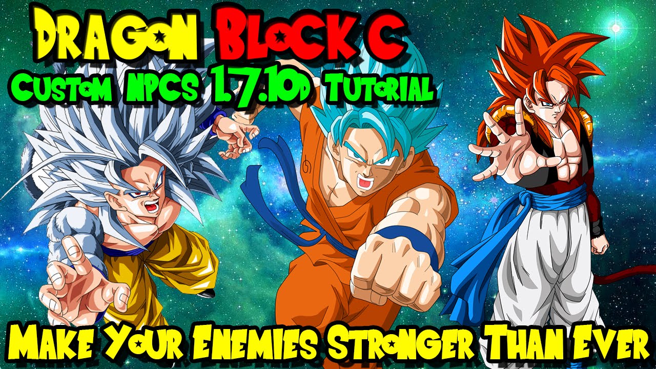 (1.7.10d) Dragon Block C and Custom NPCs Tutorial - MAKE YOUR ENEMIES ...