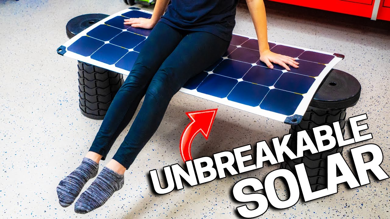 LIGHTEST SOLAR PANEL in the WORLD! Carbon Fiber uLeaf Canada - YouTube
