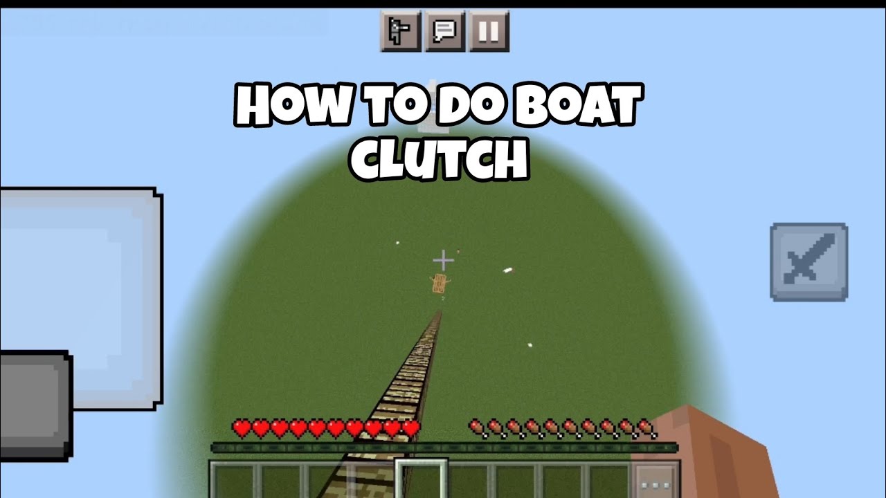 How to do boat clutch in mcpe - YouTube