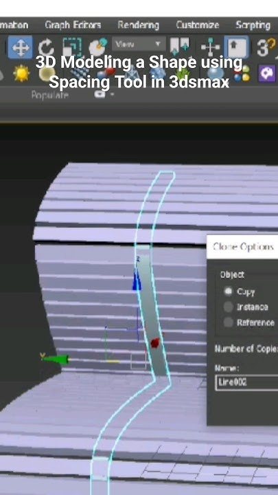 Bench Modeling using Spacing tool | How to model in 3dsmax #3d #3dsmax #tutorial - YouTube