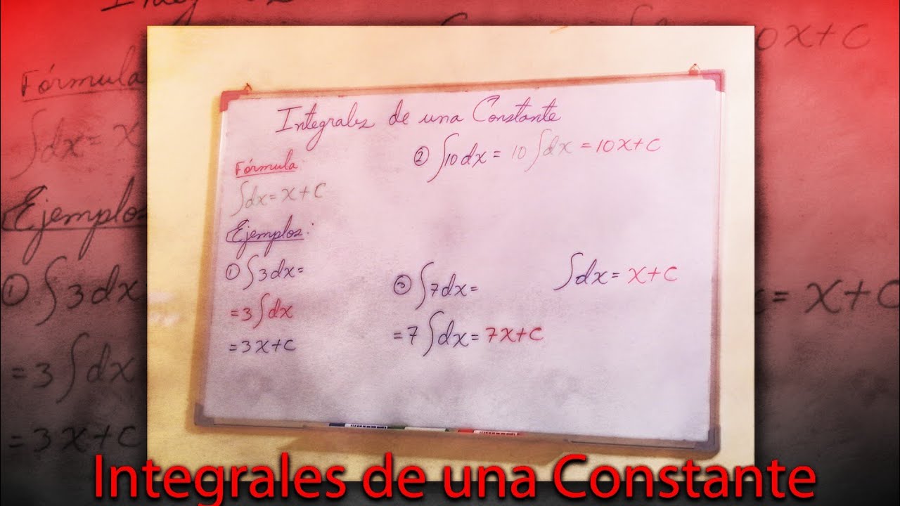 Integrales de una Constante - YouTube