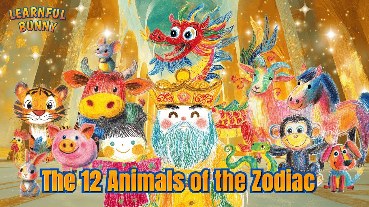 The 12 Animals of the Zodiac: The Legendary Race! | 十二生肖的傳說 學英文 ...