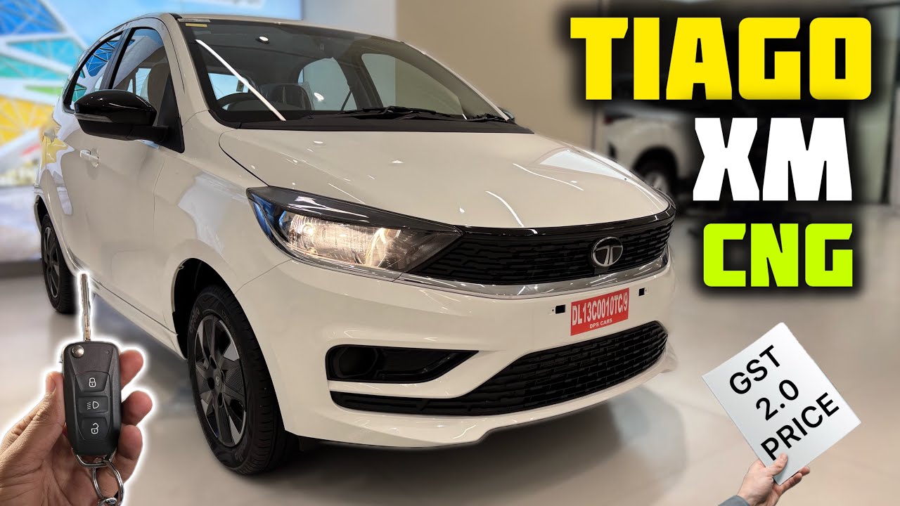 Tata Tiago XM CNG 2025 Review GST Update Tata Tiago CNG 2025 Model ...