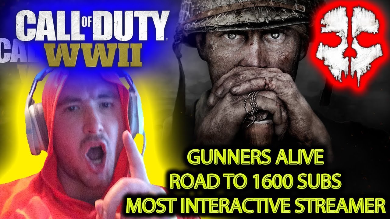 #1 MOST INTERACTIVE STREAMER! 🔴 PLAYING WITH SUBS! COD WWII PRIVATE ...