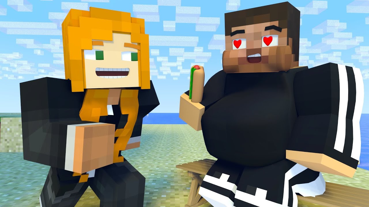 Best love story |Fat Steve| Minecraft animation Life of Steve & Alex ...
