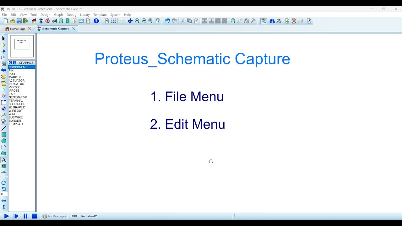 Proteus_ Schematic Capture_File & Edit 메뉴 사용법을 설명합니다. - YouTube