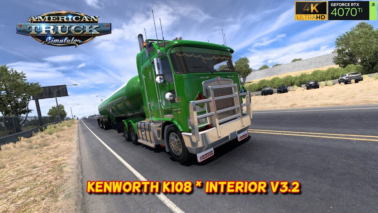 American Truck Simulator |🚛 Kenworth K108 + Interior v3.2 (1.49.x) |🚛 ...