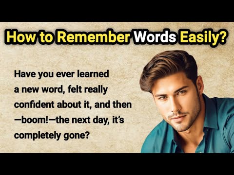 How to Remember Words Easily - How To Learn English - Memorize Of New ...