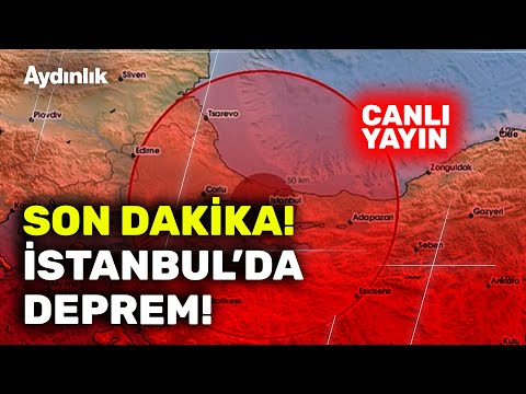 İstanbul'da 6.2 büyüklüğünde deprem oldu #sondakika #canlı #deprem