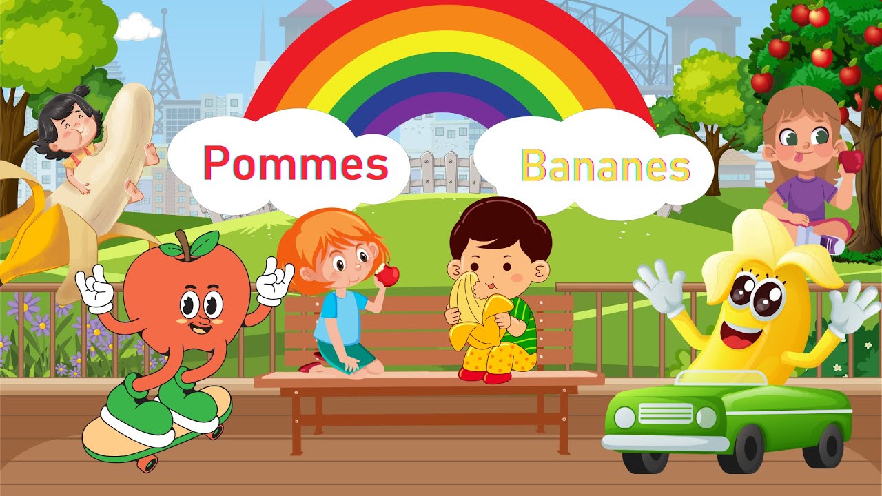 Des Pommes et des Bananes 🍌🍎 | Chansons pour Bébés | Comptines pour les ...