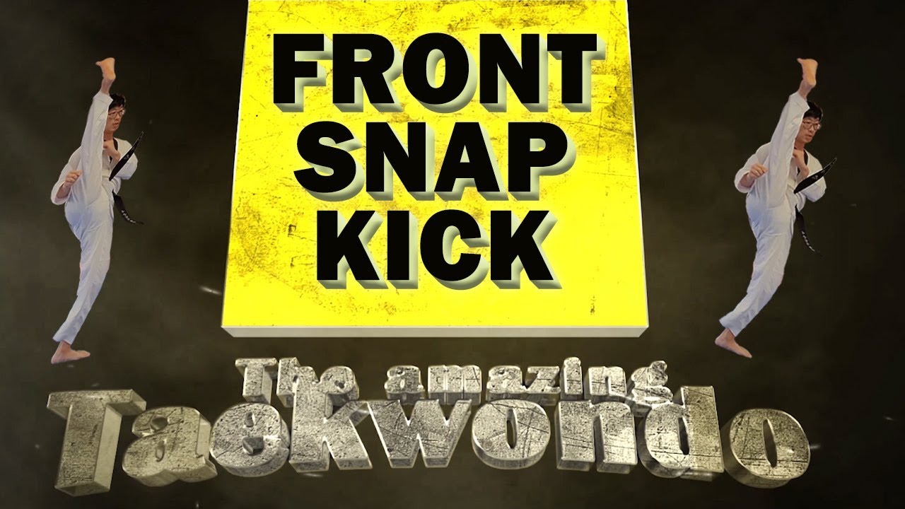 FRONT SNAP KICK Tutorial (How to do a Front snap kick) 앞차기 Taekwondo ...