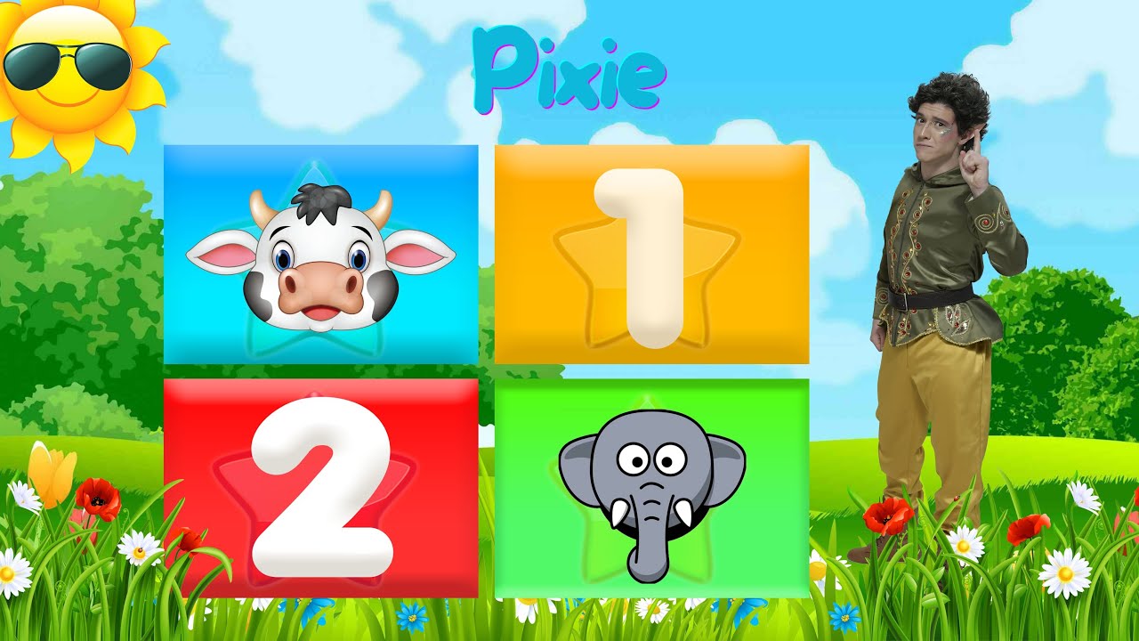 Counting animals | Pixie Kids Songs - YouTube