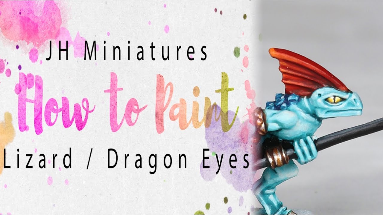 How to Paint - Lizard and Dragon Eyes - YouTube