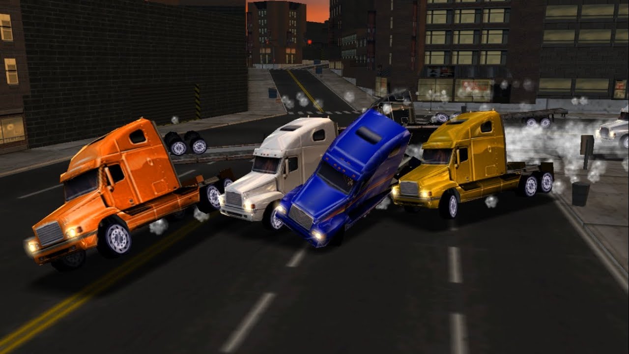 I set high HoursePower in Custom Races - Crazy Trailer Truck Race ...