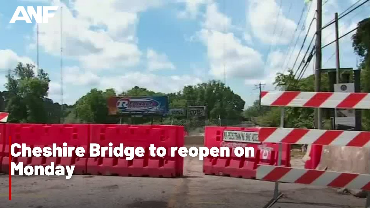Cheshire Bridge to partially reopen to traffic on Monday - YouTube