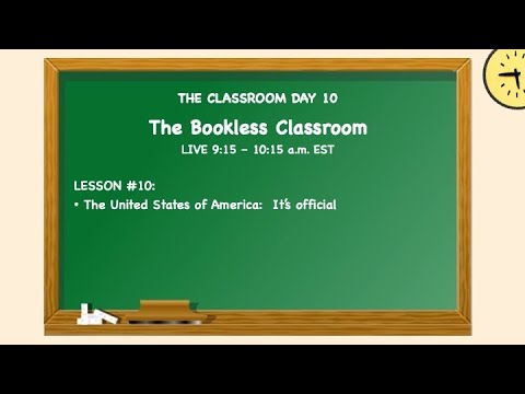 THE BOOKLESS CLASSROOM Day 10 LIVE March 30 beginning @ 9:15 a.m. EST ...