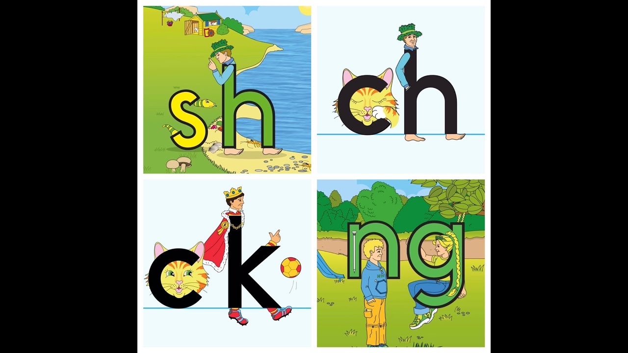 Letterland Alphabet Phonics, Sounds & Games | Digraphs | ck, ng, ch, sh ...