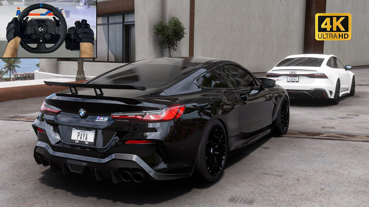 BMW M8 Competition & Audi RS 7 Sportback Forza Horizon 5 Steering Wheel ...