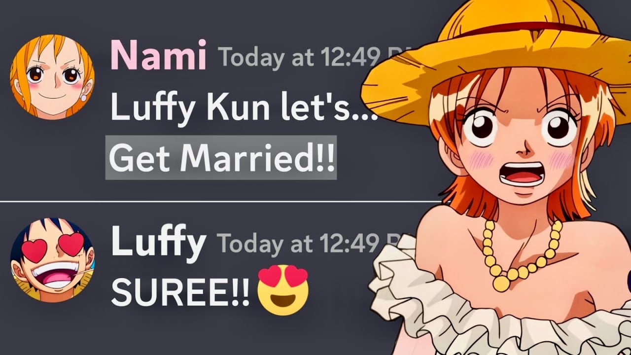 If Shanks forced Luffy and Nami to Marry each other... - YouTube