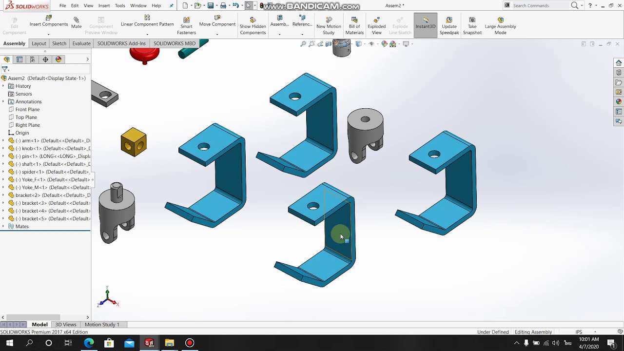 Solid Work Assembly เบื้องต้น As 3 Youtube