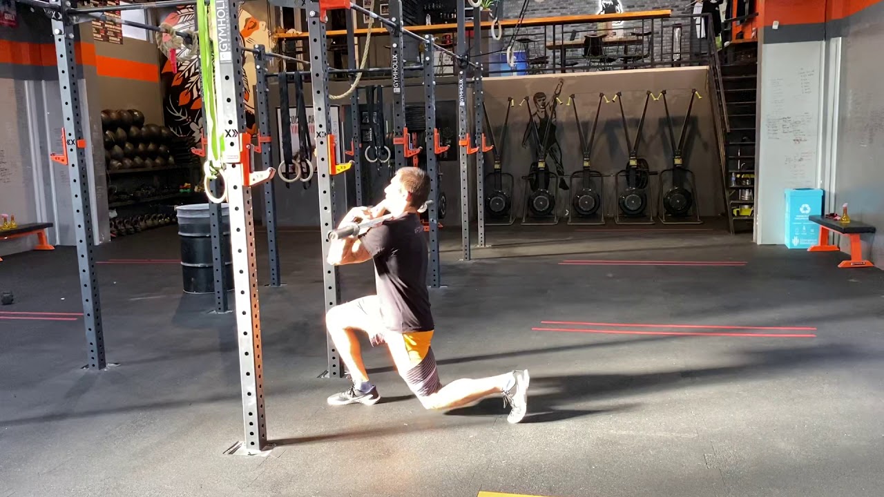 Tempo Front Rack Lunge(30X0) - YouTube