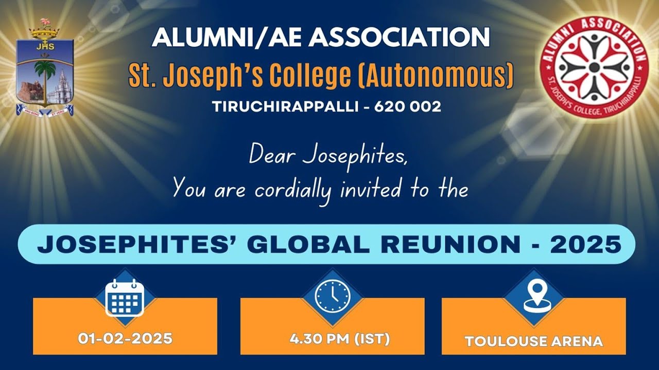PROMO VIDEO - JOSEPHITES' GLOBAL REUNION 2025 - YouTube