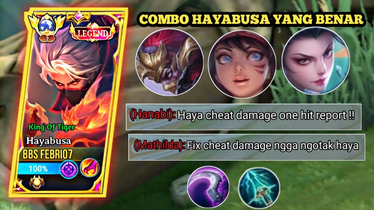 CARA MAIN HAYABUSA YANG BENAR + PENJELASAN COMBO YANG BENAR | BUILD ...
