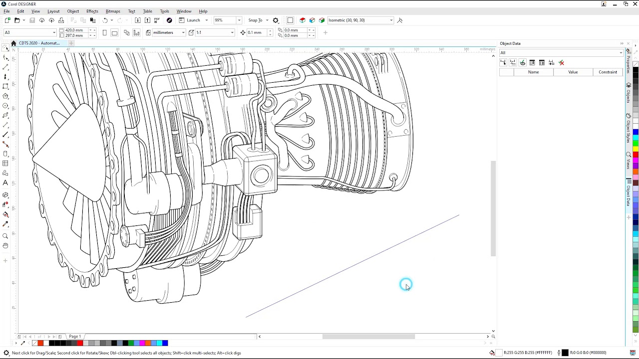 Automatic hotspots in Corel DESIGNER - YouTube
