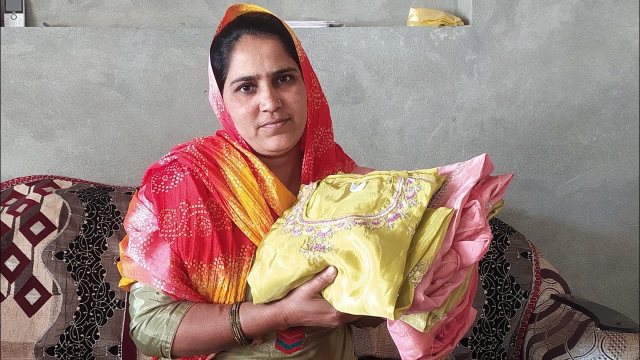 Simar ke fabric mein fancy suit order number 9416350425 - YouTube