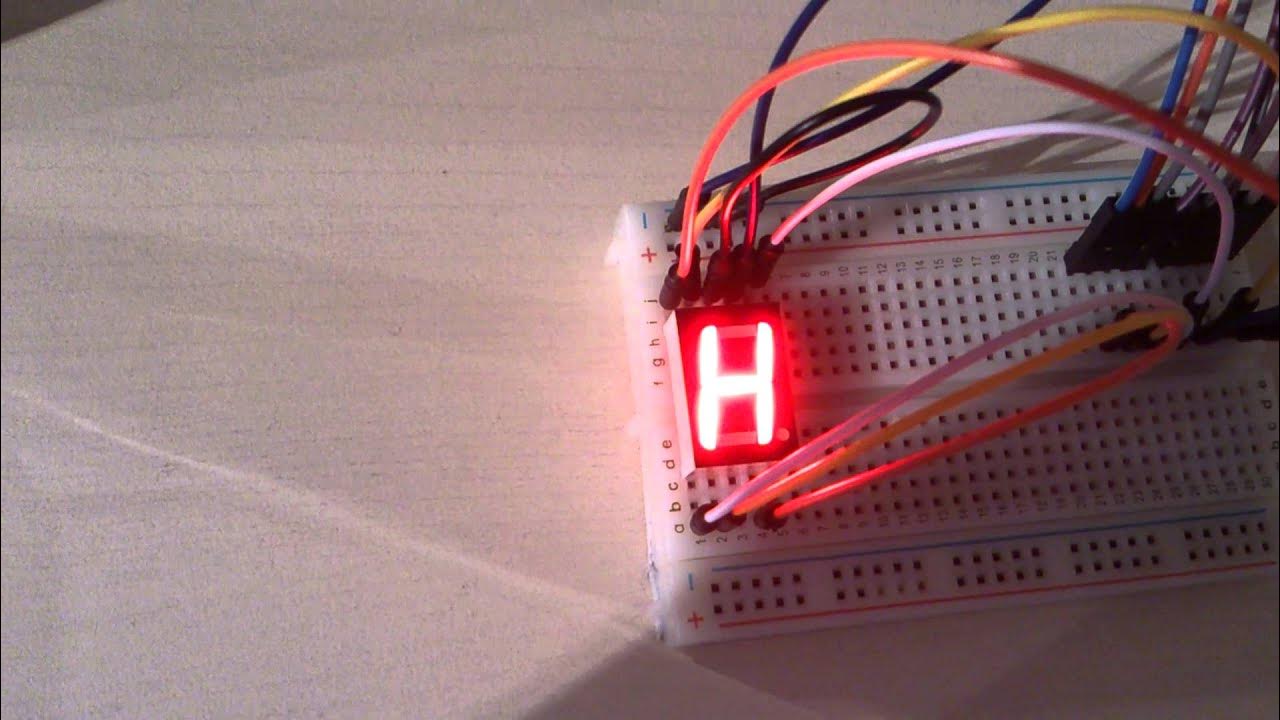 Ansteuerung einer 7-Segment-Anzeige mit dem Raspberry Pi - YouTube