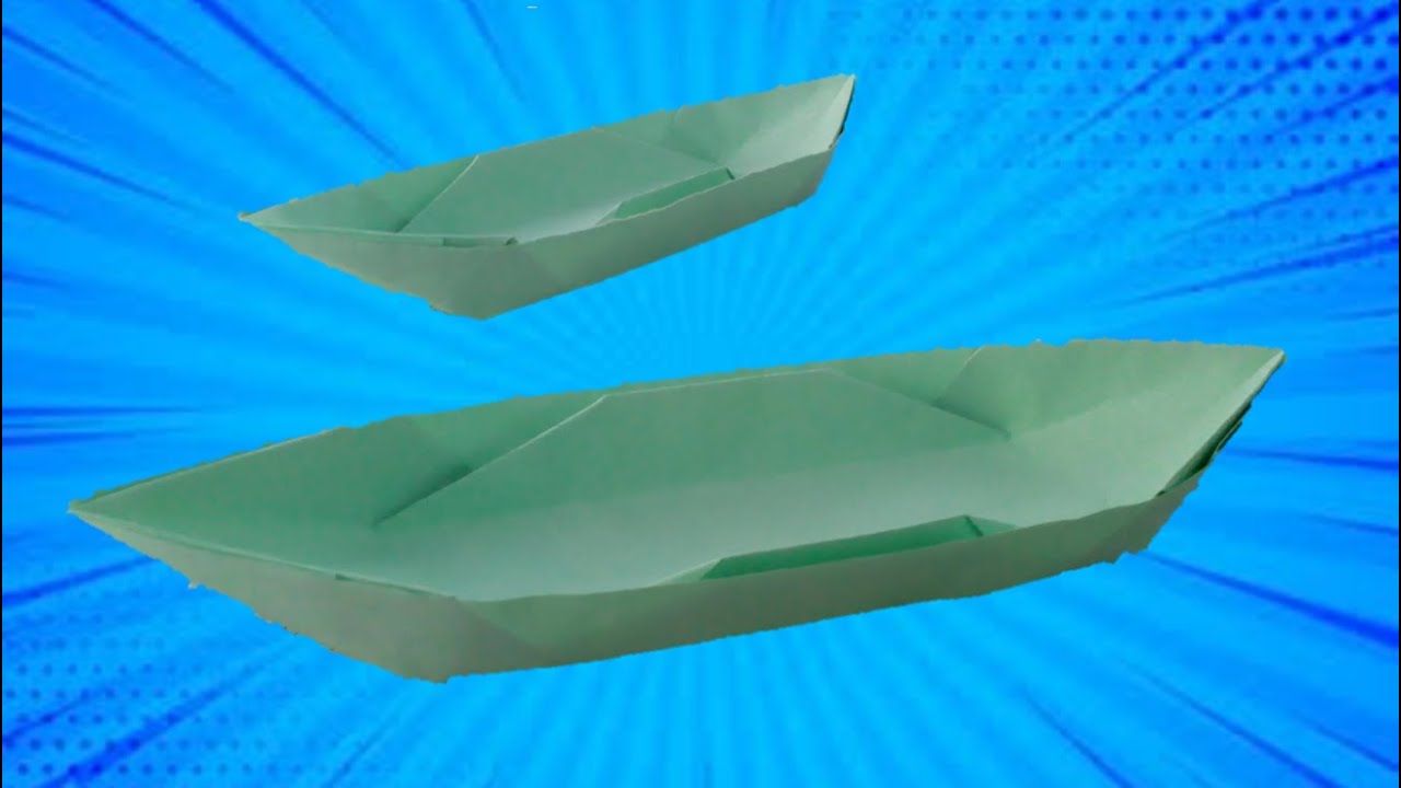 Como fazer um barco (canoa) de papel - YouTube