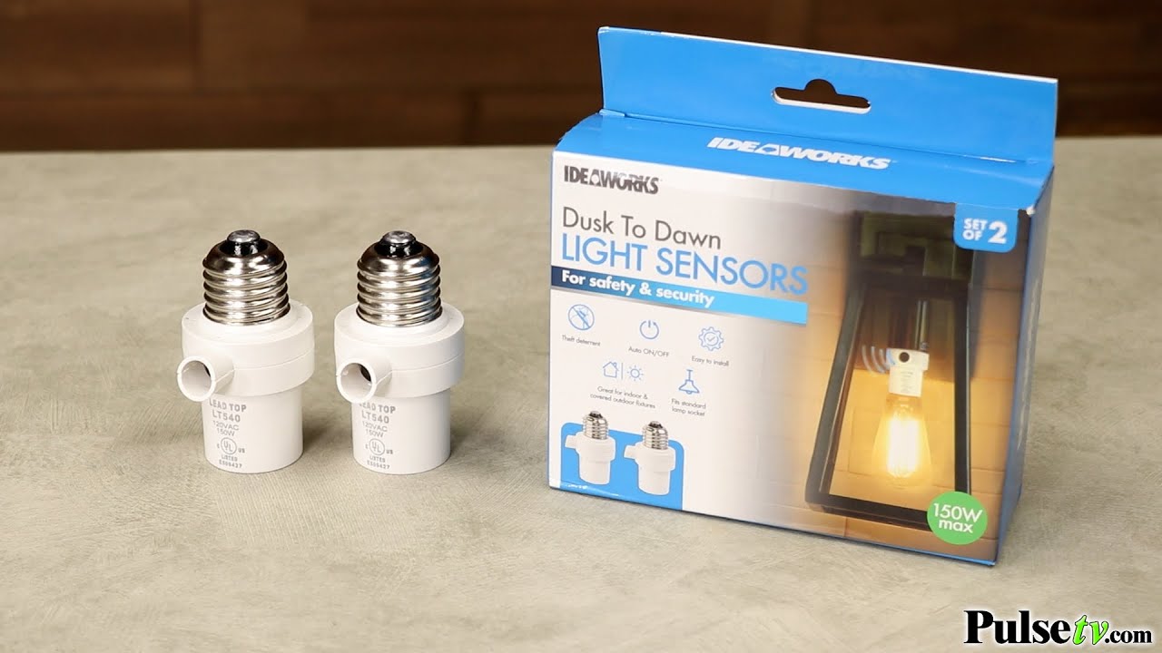 Dusk To Dawn Deluxe Light Socket Sensors 2-PK - YouTube