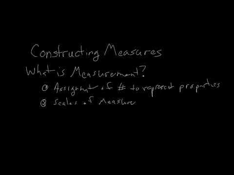 Constructing Measures Part 1 - YouTube