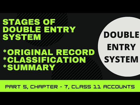 3 Stages Of Double Entry System - YouTube