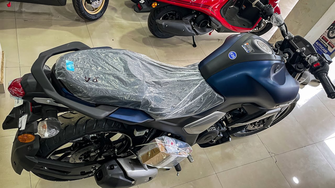 Finally New Launch Yamaha FZS V3 Dark Matt Blue Details Review ...