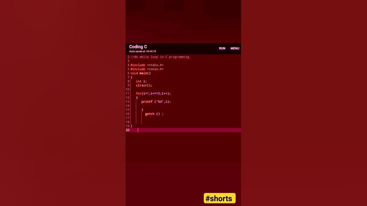 For Loop In C Programming Coding Clanguage Codinggyan Shorts Trending Short Cpp Code