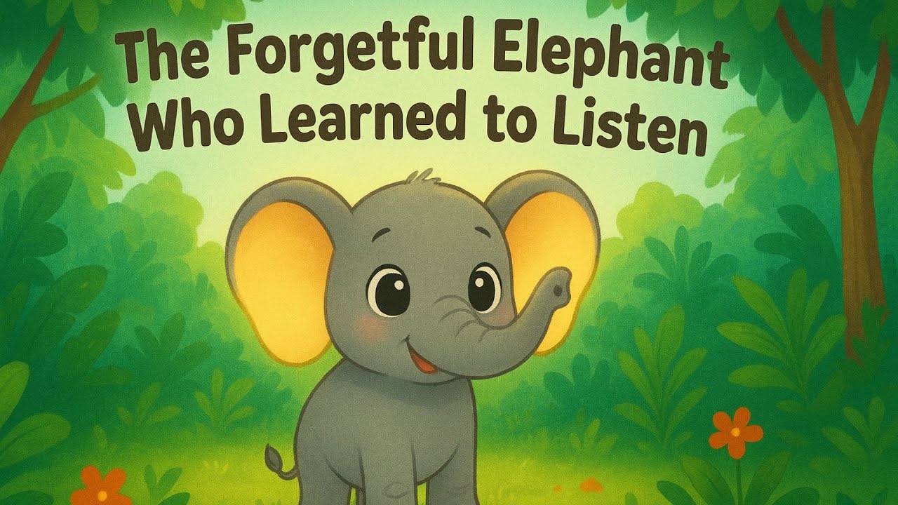 The Forgetful Elephant Who Learned to Listen | Moral Story for Kids ...