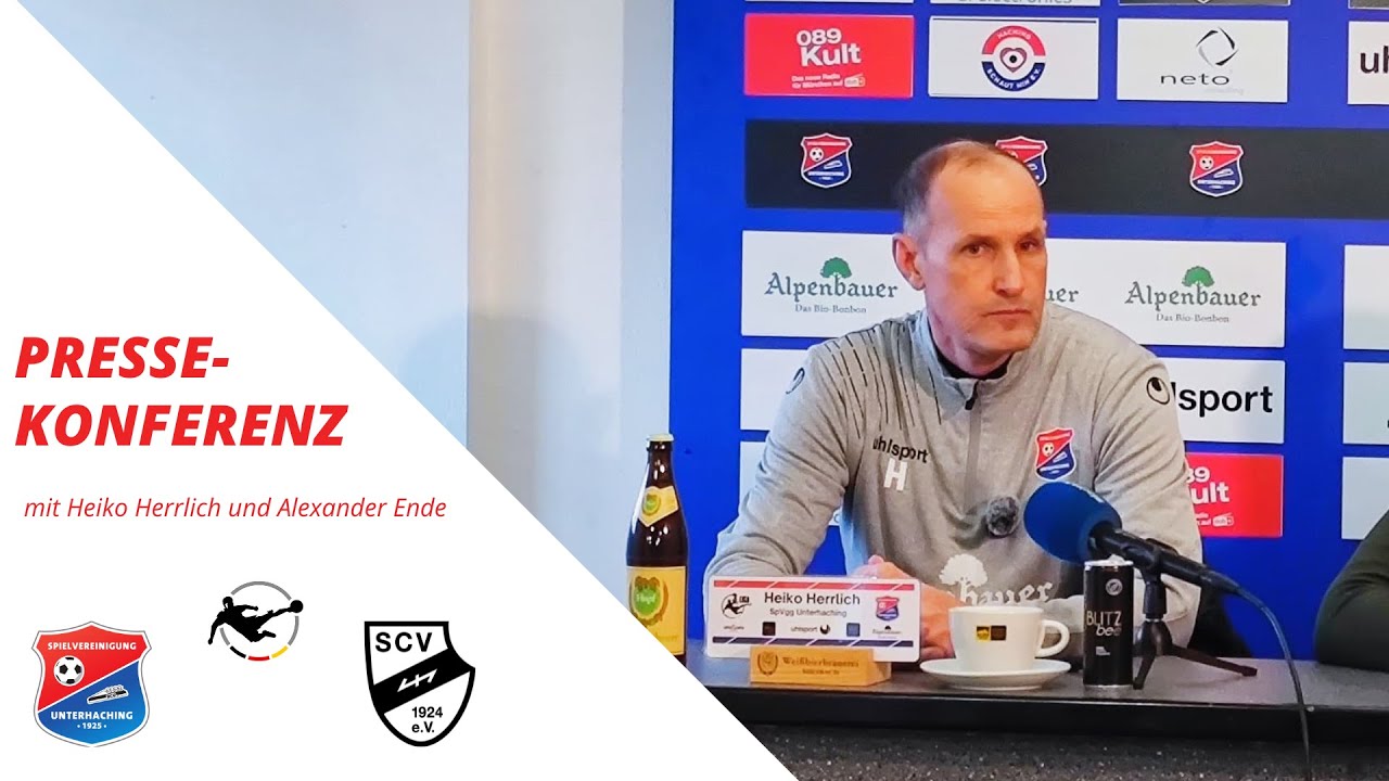 Pressekonferenz nach SC Verl | Heiko Herrlich und Alexander Ende - YouTube